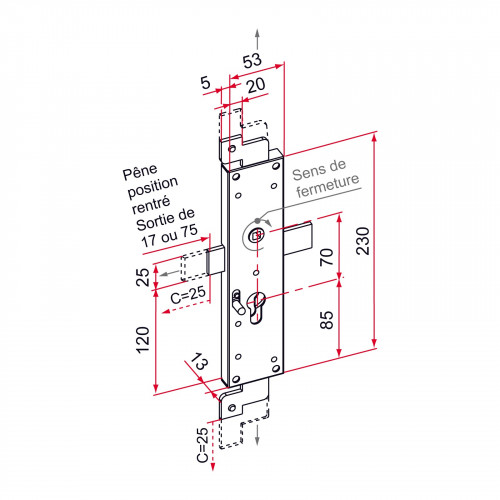 Schema Fonctionnement Serrure 3 Points
