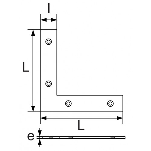 Équerre d'Assemblage - En Applique - Assemblage de Meuble - Ferrures de ...